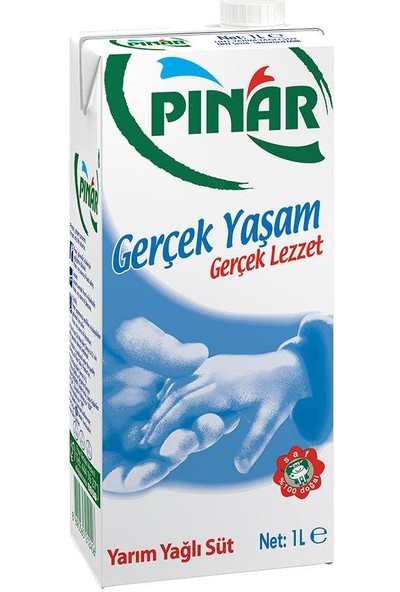Pınar Yarım Yağlı Süt 1 L