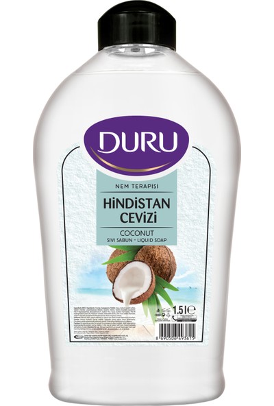 Duru Nem Terapisi Hindistan Cevizli Sıvı Sabun 1.5 lt Duru Nem Terapisi Hindistan Cevizli Sıvı Sabun 1.5 lt