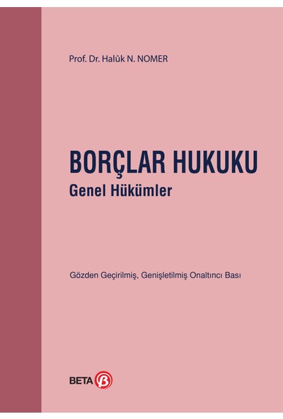 Borçlar Hukuku - Haluk N. Nomer