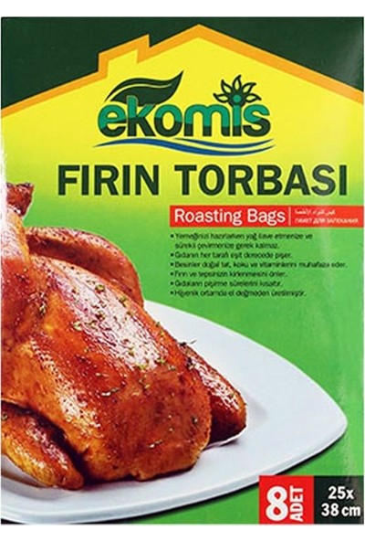 Ekomis Fırın Torbası 8 Adet 25 X 38 cm 2'li Ekomis Fırın Torbası 8 Adet 25 X 38 cm 2'li