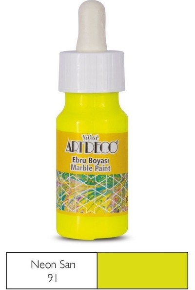 Artdeco Ebru Boyası 30Ml Neon