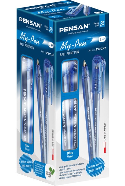 Pensan My-Pen Tükenmez Kalem 1.0 Mm 25'Li Pensan My-Pen Tükenmez Kalem 1.0 Mm 25'Li