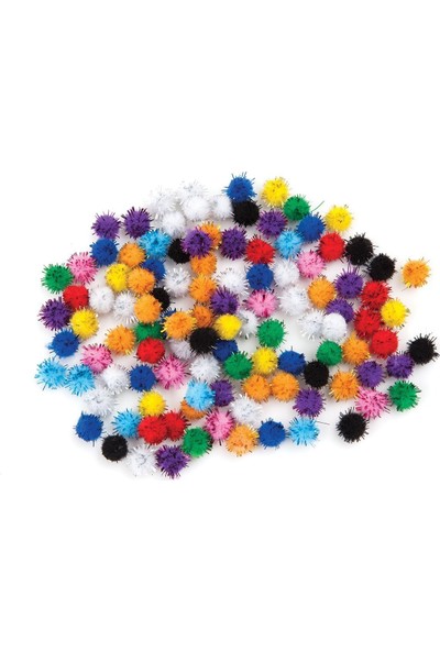 Puti Pom Pom 10Mm Metalik Puti Pom Pom 10Mm Metalik