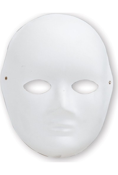 Puti Karton Maske Büyük Surat