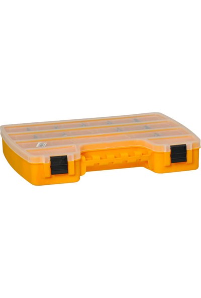 Çiftsan Balıkçı kutu 1Nolu 14 Bölmeli 215*265*45MM Sarı Şeffaf