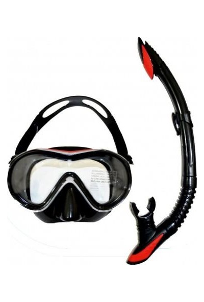 Bermuda Turbo Tempered Silikon Maske Şnorkel Set