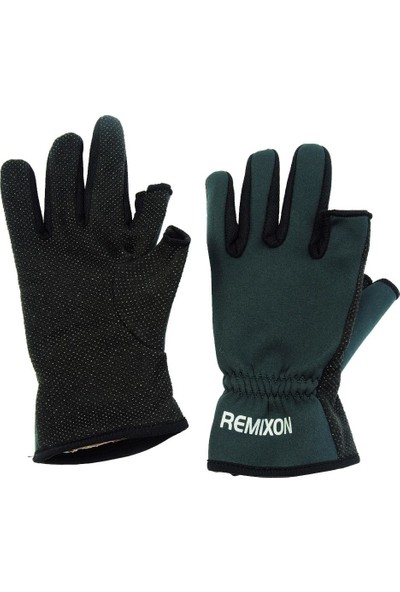 Remixon Kesik Parmak Neopren Eldiven Yeşil Remixon Kesik Parmak Neopren Eldiven Yeşil