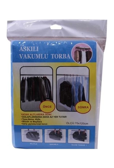 Askılı Vakumlu Pvc Torba 80*110 Cm Askılı Vakumlu Pvc Torba 80*110 Cm