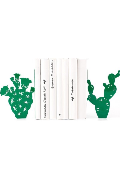 Simge Yapı Dekorasyon Yeşil Kaktüs Figürlü Dekoratif Metal kitap Tutucu Kitap Desteği Simge Yapı Dekorasyon Yeşil Kaktüs Figürlü Dekoratif Metal kitap Tutucu Kitap Desteği