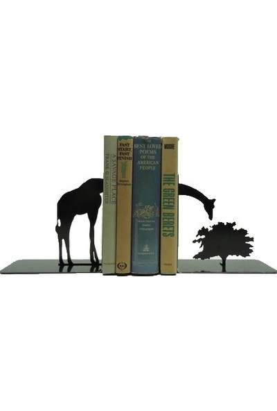 Simge Yapı Dekorasyon Zürafa Şeklinde Dekoratif Metal Kitap Tutucu Kitap Desteği Simge Yapı Dekorasyon Zürafa Şeklinde Dekoratif Metal Kitap Tutucu Kitap Desteği