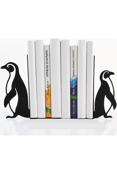 Simge Yapı Dekorasyon Penguen Figürlü Dekoratif Metal Kitap Tutucu Kitap Desteği Simge Yapı Dekorasyon Penguen Figürlü Dekoratif Metal Kitap Tutucu Kitap Desteği