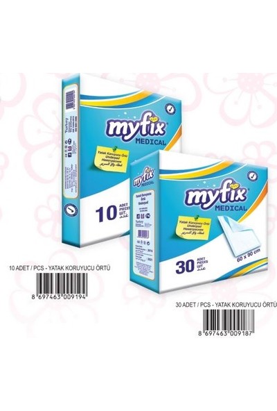 Myfix Yavru Köpek Çiş Eğitim Pedi 30 adet Myfix Yavru Köpek Çiş Eğitim Pedi 30 adet