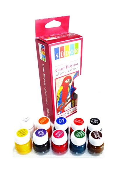 Südor Cam Boyası Seti 15 Ml 10Lu
