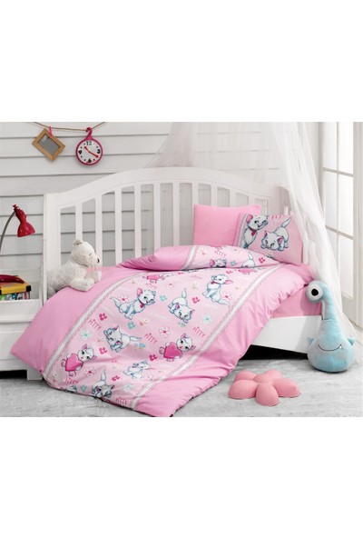 Cotton Box Miyav Pembe Bebek Nevresim Takımı