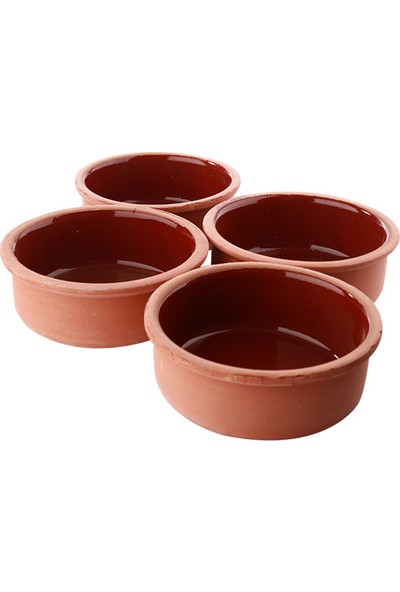 Şan Toprak Güveç Kasesi 4 Adet Fırın Sütlaç Kasesi 14X5 Cm Büyük Boy Şan Toprak Güveç Kasesi 4 Adet Fırın Sütlaç Kasesi 14X5 Cm Büyük Boy