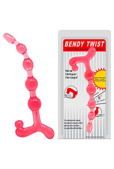 Baile Twist Pembe Boğumlu Anal Sıralı Zevk Topları Plug Tıkaç Açıcı Baile Twist Pembe Boğumlu Anal Sıralı Zevk Topları Plug Tıkaç Açıcı