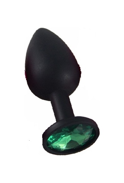 Lovetoy JW Yeşil Renk Taşlı Lüks Silikon Siyah Anal Plug Anal Tıkaç 7 cm Lovetoy JW Yeşil Renk Taşlı Lüks Silikon Siyah Anal Plug Anal Tıkaç 7 cm