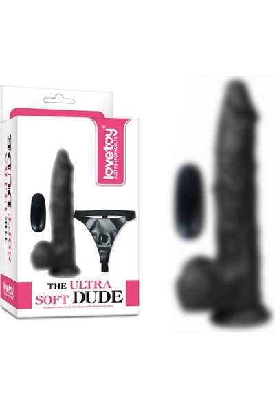 Baile XS Kemerli Titreşimli Zenci Realistik Vibratör Dildo Penis 21 cm