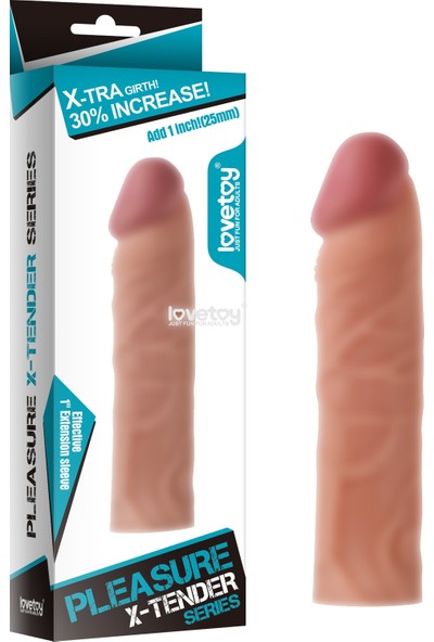 Lovetoy X-TENDER Realistik Penis Kılıfı Uzatmalı Prezervatif