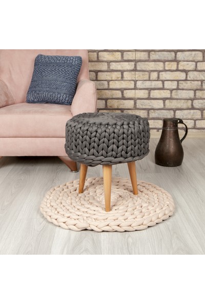 Betireshome El Örgü Ayaklı Puf