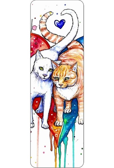 İstisna Düz Kesim Renkli Aşk Kitap Ayracı