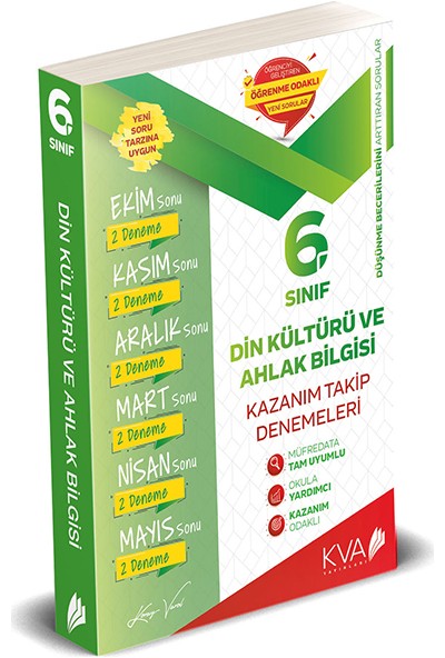 Koray Varol Akademi KVA 6. Sınıf Din Kültürü ve Ahlak Bilgisi Kazanım Takip Denemeleri Koray Varol Akademi KVA 6. Sınıf Din Kültürü ve Ahlak Bilgisi Kazanım Takip Denemeleri