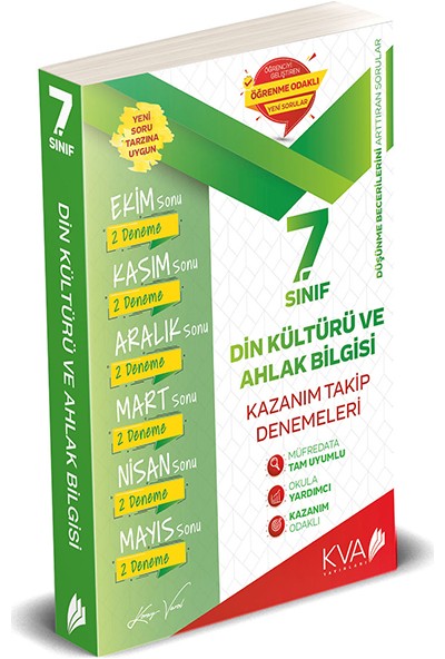 Koray Varol Akademi KVA 7. Sınıf Din Kültürü ve Ahlak Bilgisi Kazanım Takip Denemeleri Koray Varol Akademi KVA 7. Sınıf Din Kültürü ve Ahlak Bilgisi Kazanım Takip Denemeleri