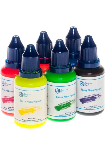 Armor Art Epoksi Pigment - 6'Lı Neon Set
