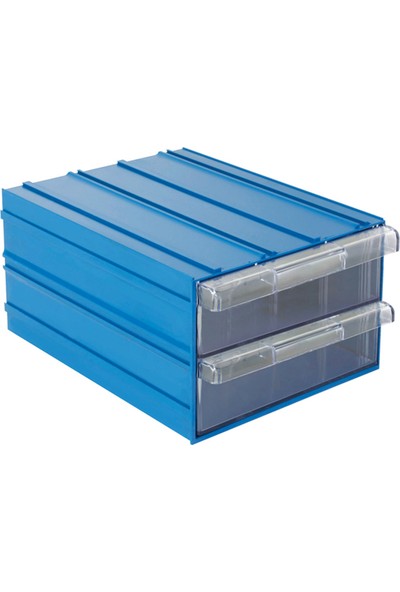 Sembol Plastik Set 512 Mavi Şeffaf Plastik Çekmeceli Kutu