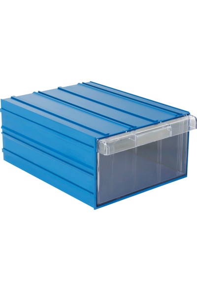 Sembol Plastikset510 Mavi Şeffaf Plastik Çekmeceli Kutu