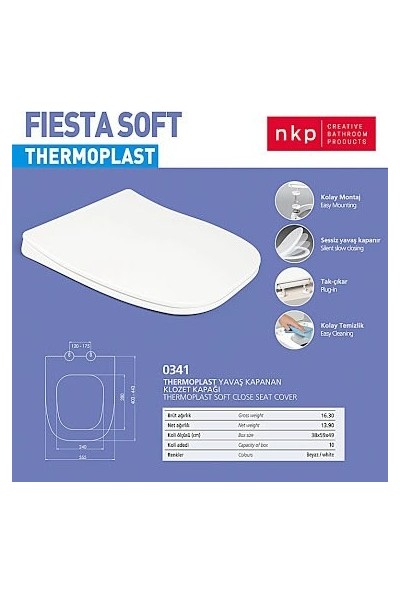 Nkp | Fiesta Kapak Yavaş Kapanır