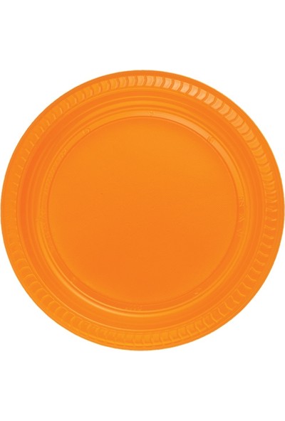 Roll-Up Turuncu Plastik Tabak 22 cm 25'li Roll-Up Turuncu Plastik Tabak 22 cm 25'li