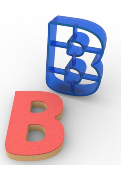 Elit parti B Harfi Polikarbon Kopat Kurabiye Kalıbı Elit parti B Harfi Polikarbon Kopat Kurabiye Kalıbı