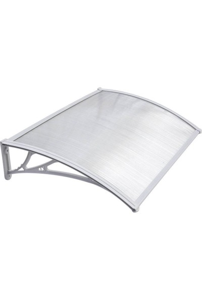 Yapısan Polikarbon Kapı Üstü Sundurma 100 X 150 Cm Gri