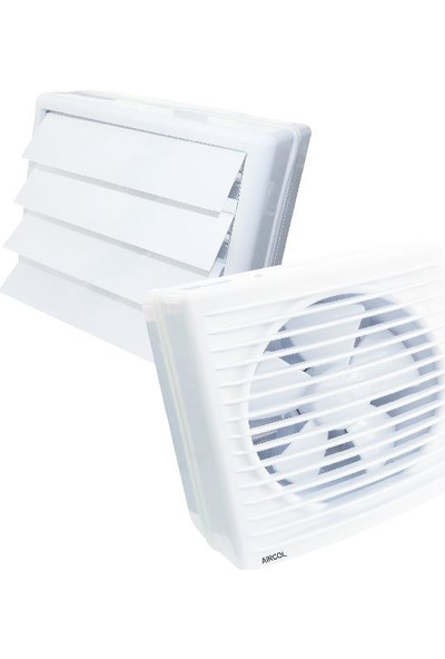 Aircool 150C Op Cam Ve Duvar Tipi Aspiratör Otomatik Panjurlu