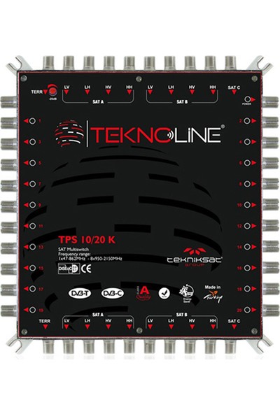 TEKNOLINE 10X20 KASKATLI MULTISWITCH ZAMAK KASA UYDU DAĞITIM SANTRALI TEKNOLINE 10X20 KASKATLI MULTISWITCH ZAMAK KASA UYDU DAĞITIM SANTRALI