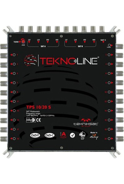 TEKNOLINE 10X20 SONLU MULTISWITCH ZAMAK KASA UYDU DAĞITIM SANTRALI TEKNOLINE 10X20 SONLU MULTISWITCH ZAMAK KASA UYDU DAĞITIM SANTRALI