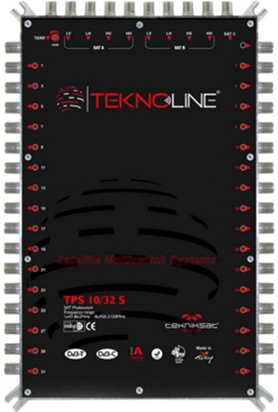 TEKNOLINE 10X32 SONLU MULTISWITCH ZAMAK KASA UYDU DAĞITIM SANTRALI TEKNOLINE 10X32 SONLU MULTISWITCH ZAMAK KASA UYDU DAĞITIM SANTRALI