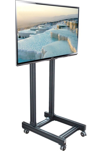 Plusaparat St-4080H 40”-55” Lcd Led Plazma Tv Tekerlekli Mobil Standı Plusaparat St-4080H 40”-55” Lcd Led Plazma Tv Tekerlekli Mobil Standı