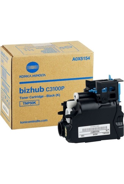 Konica Minolta TNP-50 Siyah Toner C3100 (A0X5154) Konica Minolta TNP-50 Siyah Toner C3100 (A0X5154)