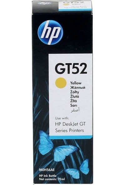 HP M0H56AE (GT52) Sarı İnk Bottle (8K) HP M0H56AE (GT52) Sarı İnk Bottle (8K)