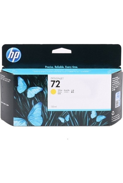 HP C9373A (NR72) Sarı Mürekkep Kartuş 130ml (T100-T610-1100-T1120) HP C9373A (NR72) Sarı Mürekkep Kartuş 130ml (T100-T610-1100-T1120)