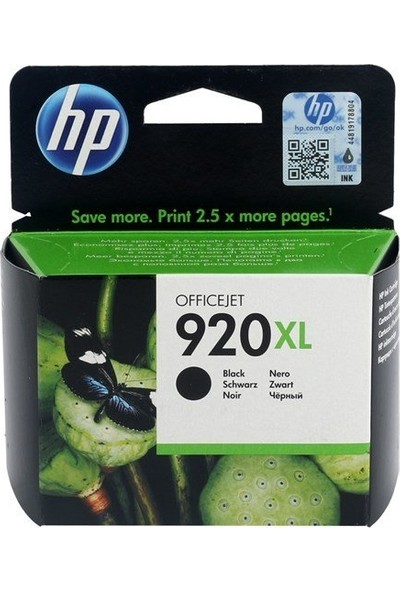 HP CD975AE (NR920XL) Siyah Kartuş (6000-6500-7000N-7500) HP CD975AE (NR920XL) Siyah Kartuş (6000-6500-7000N-7500)
