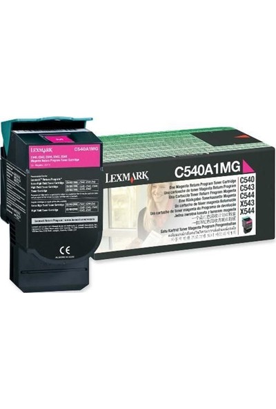 Lexmark C540A1MG Kırmızı Toner (C540-C543-C544) Lexmark C540A1MG Kırmızı Toner (C540-C543-C544)