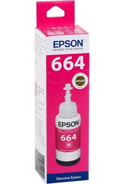 Epson T6643 Kırmızı Mürekkep L100-200-120-L1300-L110-L300(70ml)