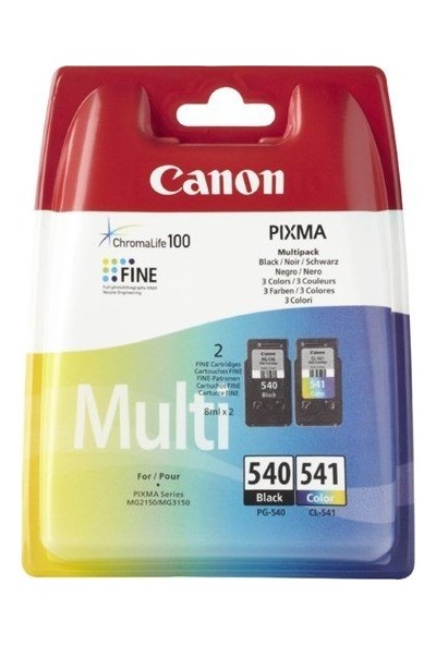 Canon PG-540 BK + CL541 Kartuş (2'li Paket) (MG2150-MG3150)