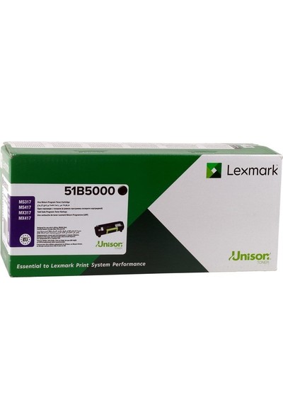 Lexmark MS317-MX317-MS417-MX417 SİYAH TONER (51B5000) Lexmark MS317-MX317-MS417-MX417 SİYAH TONER (51B5000)