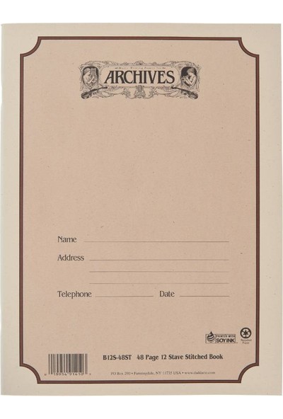 D'Addario B12S-48ST Nota Defteri