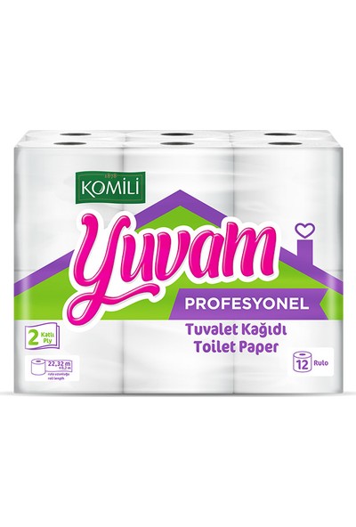 Komili Yuvam Profesyonel Ekonomik Tuvalet Kağıdı 12 Li (1 Paket) Komili Yuvam Profesyonel Ekonomik Tuvalet Kağıdı 12 Li (1 Paket)