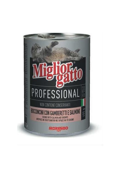 Miglior Gatto Somon Ve Karidesli Kedi Konservesi 405Gr Miglior Gatto Somon Ve Karidesli Kedi Konservesi 405Gr